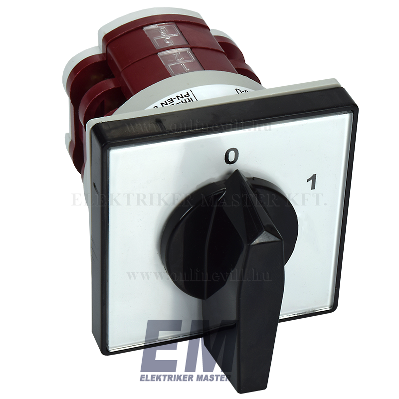 Apator 4G25-10-U 3P 25A előlapra építhető ipari kapcsoló 0-1 ( 63 ...