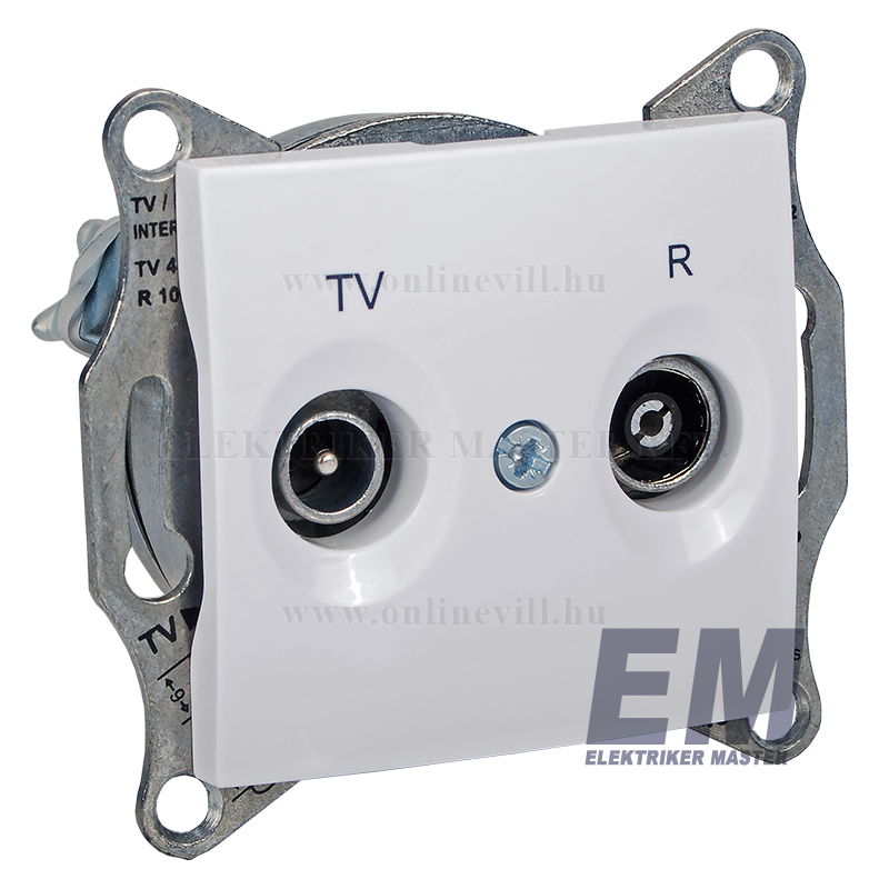 Schneider SEDNA TV/R aljzat átmenő 4dB fehér SDN3301821