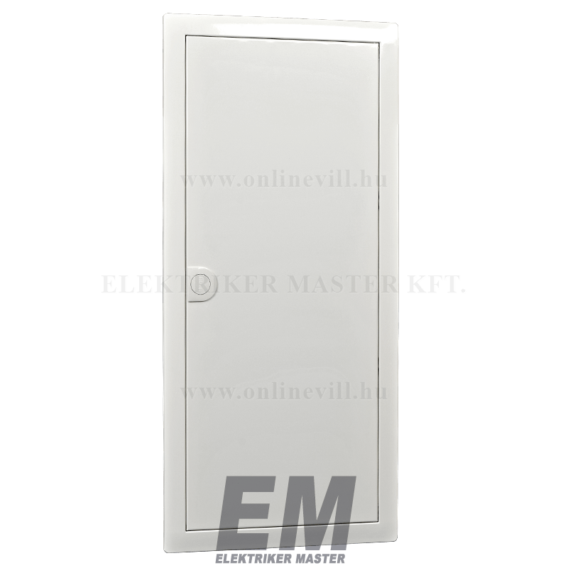 Lakáselosztó süllyesztett 48 modulos elosztó szekrény fehér fém ajtóval ...