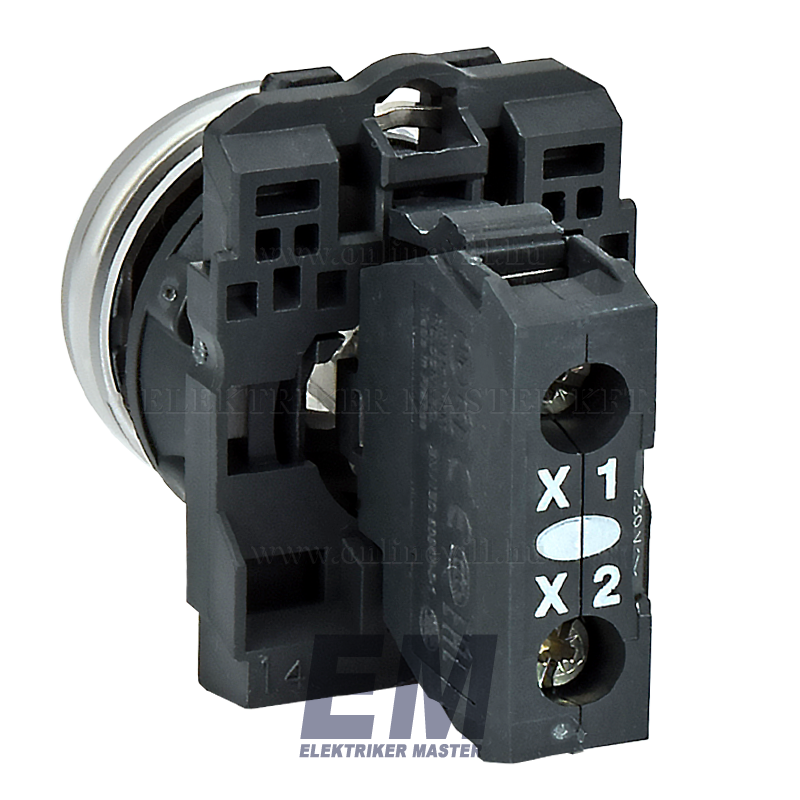 Schneider LED-es jelzőlámpa fehér 230V D22 Harmony XB5AVM1