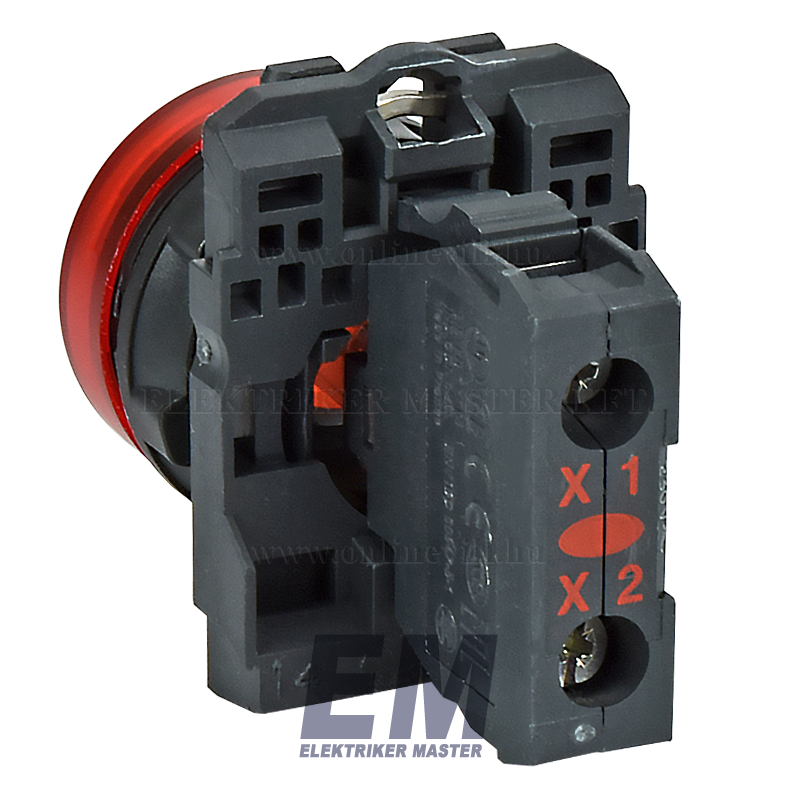 Schneider LED-es jelzőlámpa piros 230V D22 Harmony XB5AVM4