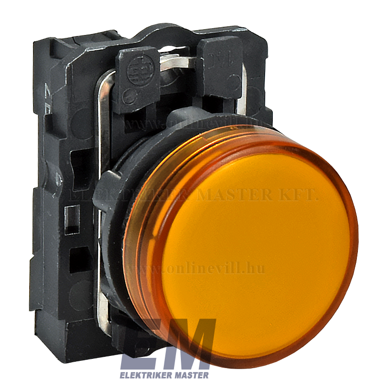 Schneider LED-es jelzőlámpa sárga 230V D22 Harmony XB5AVM5