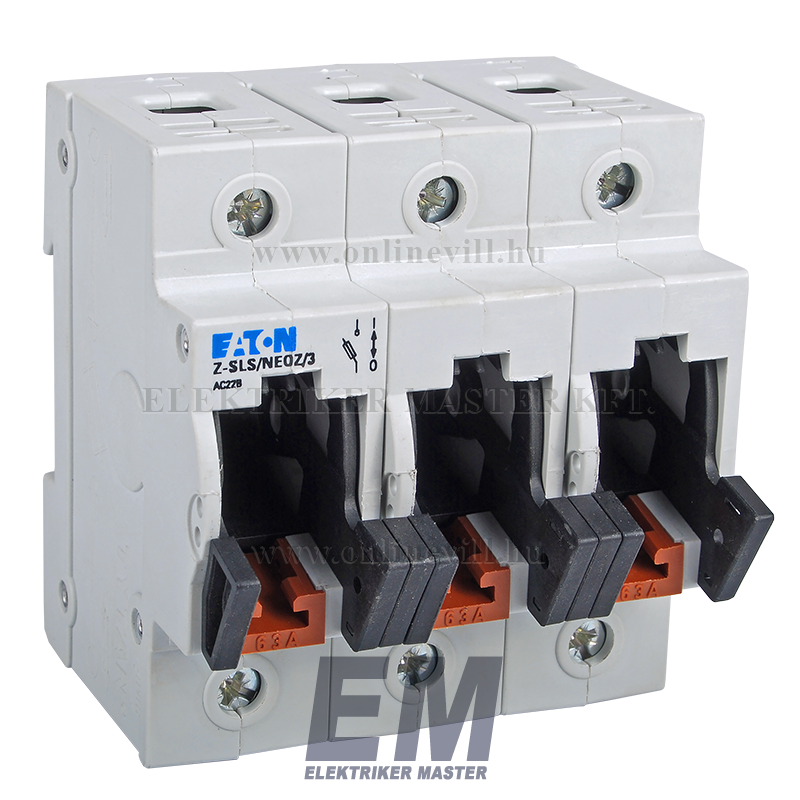 Biztosítós szakaszoló kapcsoló NEOZED biztosítékhoz 3 pólusú 63A Eaton ...