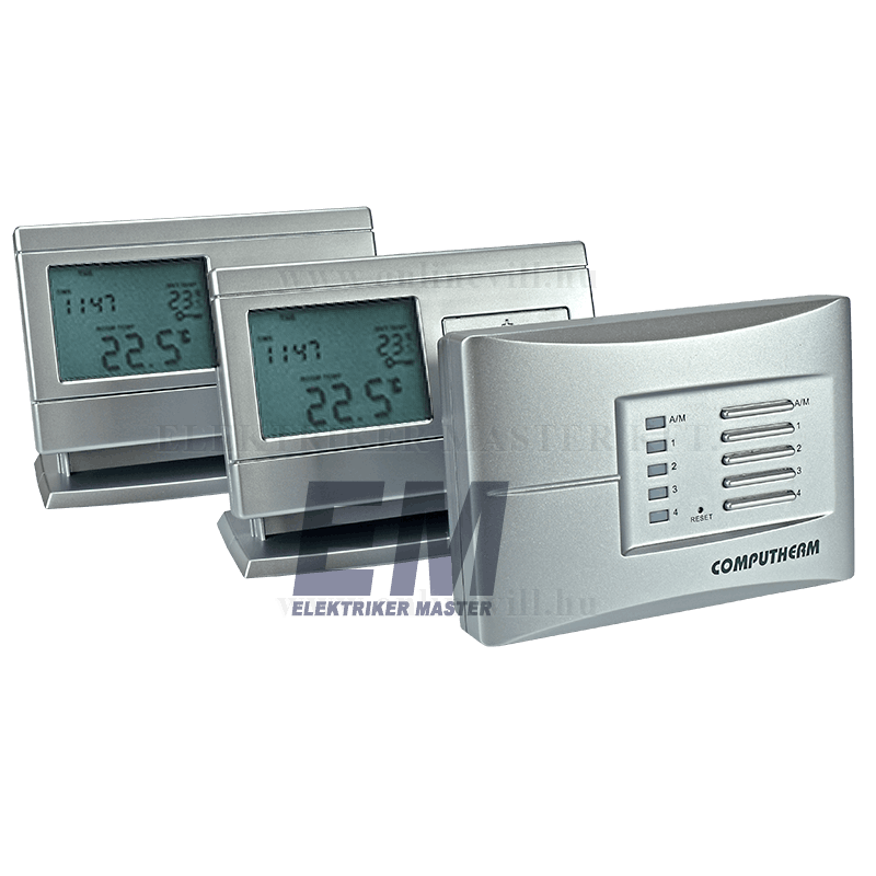 COMPUTHERM Q8RF digitális szobatermosztát multizónás vezeték nélküli (rádiófrekvenciás) termosztát