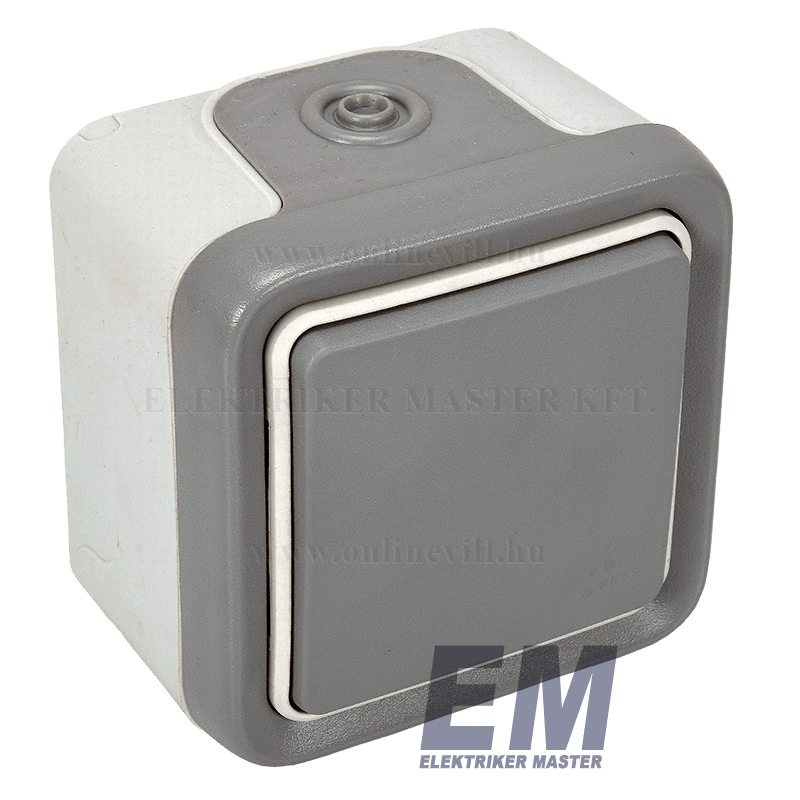 MEGSZŰNT_Legrand Plexo 106 váltó kapcsoló falon kívüli szürke IP55 ...
