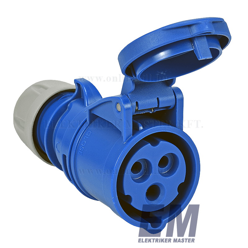 Lengő dugalj 2P+F 32A 230V IP44 ipari csatlakozó 281-202 "PCE"