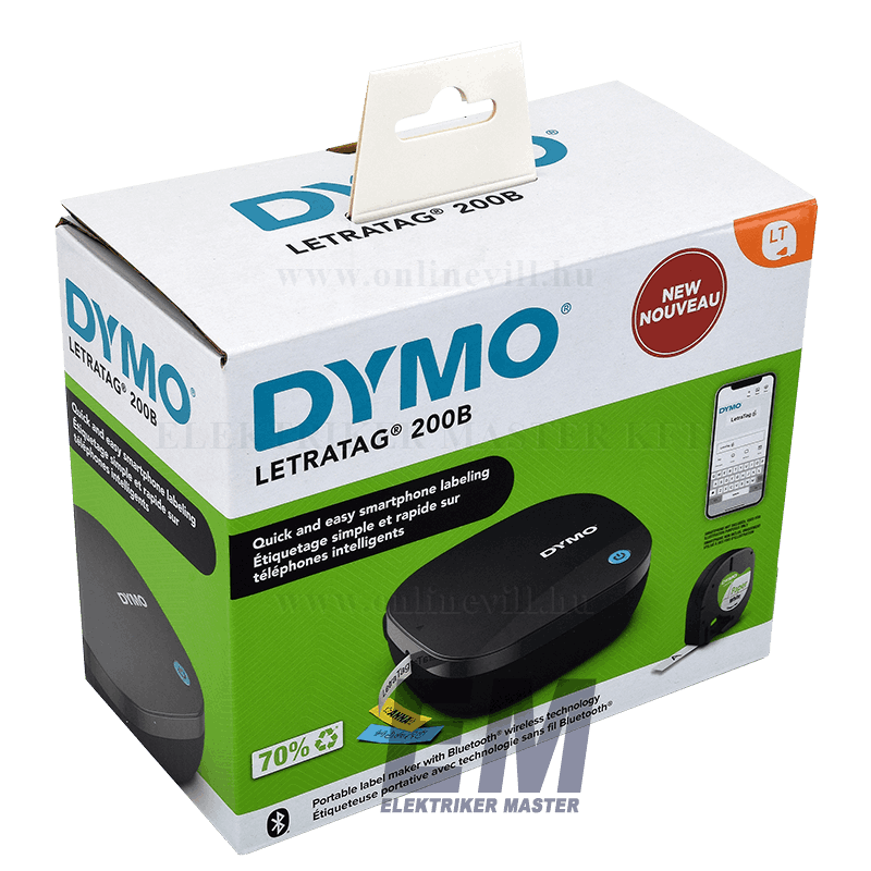 Feliratozógép Dymo LT 200 LetraTag hordozható Bluetooth vezeték nélküli ...