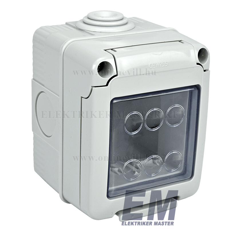 Falon kívüli 2 modulos doboz Gewiss szerelvényhez IP55 vízmentes Gewiss ...