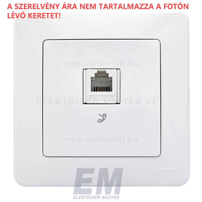 Schneider SEDNA Design RJ11 telefon aljzat fehér SDD111491