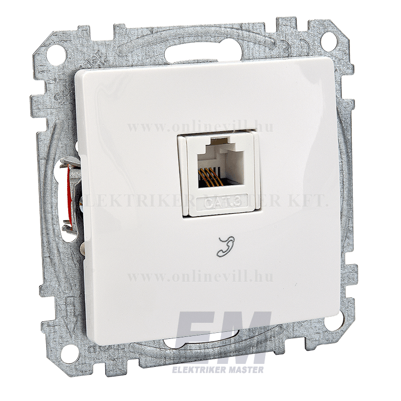Schneider SEDNA Design RJ11 telefon aljzat fehér SDD111491