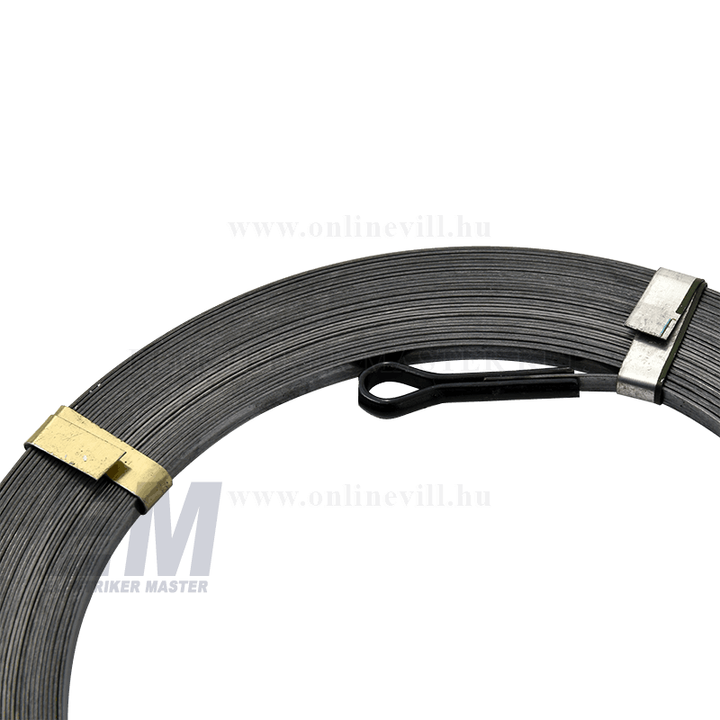 Kábelbehúzó 10m vezeték behúzó szalag lapos fém Tracon TBSZF-10