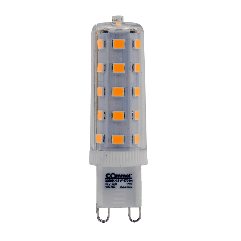 G9 LED Izzó 4,5W 3000K meleg fehér Commel 305-762