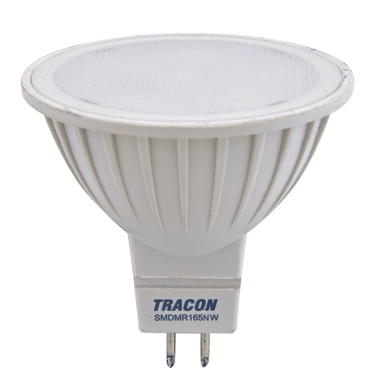 MR16 LED Spot Izzó 5W 4000K 12V AC/DC természetes fehér 300lm Tracon ...