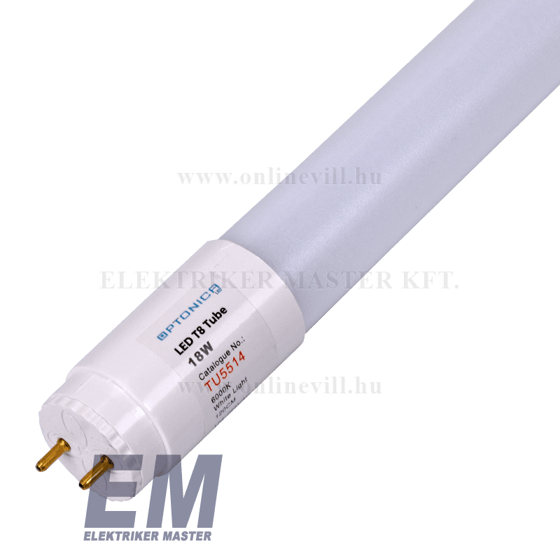 LED Fénycső 120 cm T8 18W 6000K Nano-Plastic Optonica TU5514