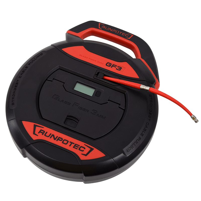 Kábelbehúzó 30m vezeték behúzó digitális számlálóval Runpotec GF3 101930