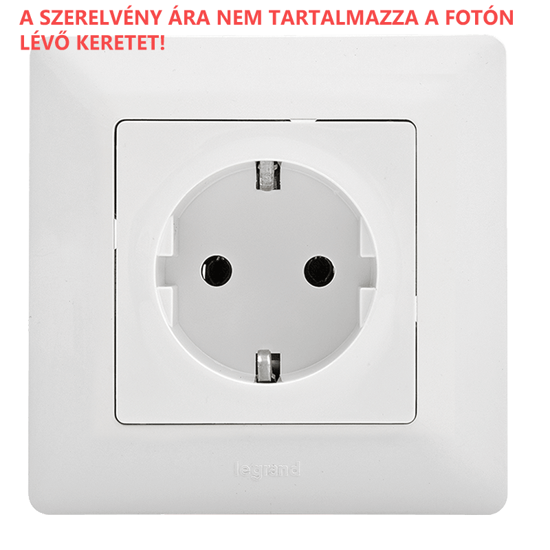 Legrand Valena Life Dugalj 2P+F konnektor csavaros bekötés fehér 753125