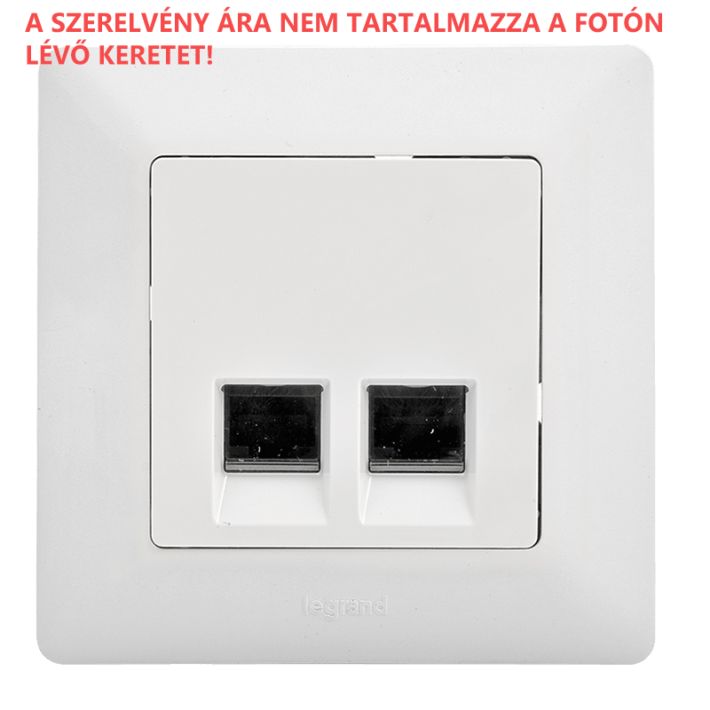 Legrand Valena Life RJ45 x2 Cat6 UTP dupla aljzat fehér 753143