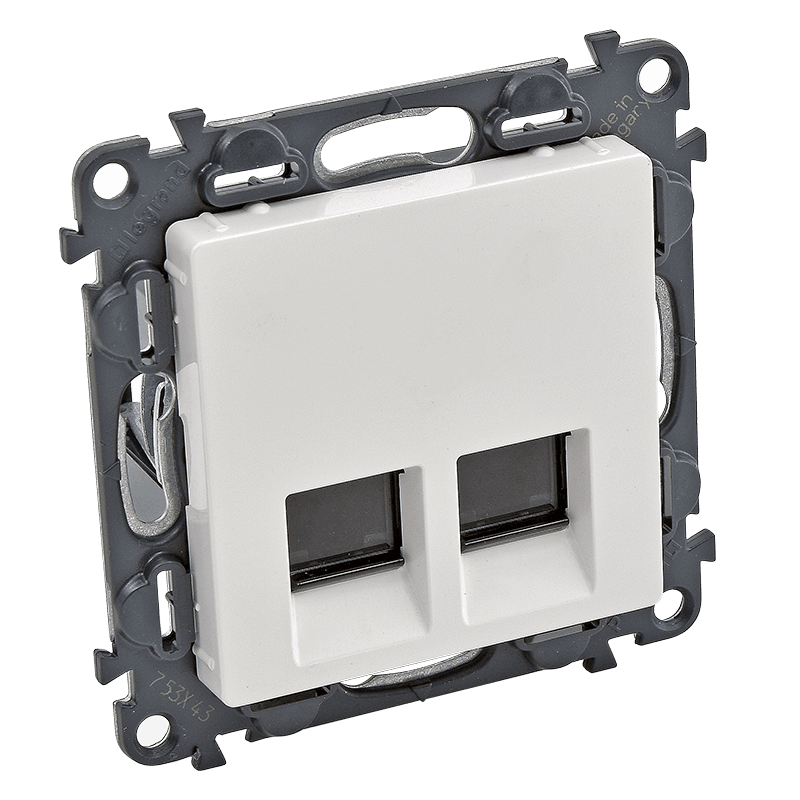 Legrand Valena Life RJ45 x2 Cat6 UTP dupla aljzat fehér 753143