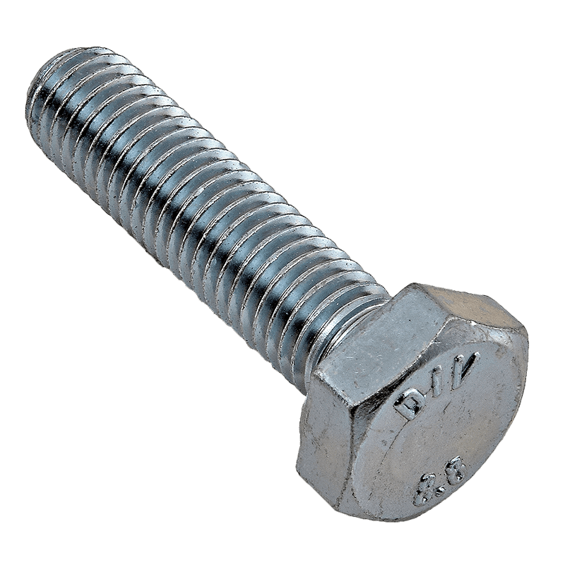 Hatlapfejű tövigmenetes csavar 8x30mm metrikus (200db/doboz) DIN 933 8.8