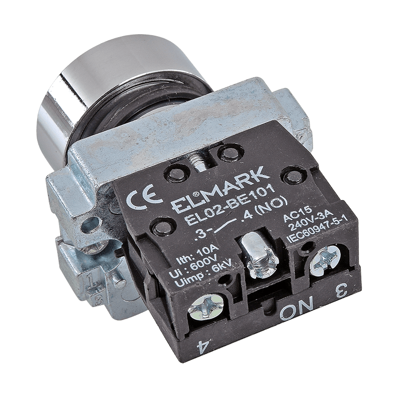 Nyomógomb ipari Zöld IP20 Elmark EL2-BA31 401031