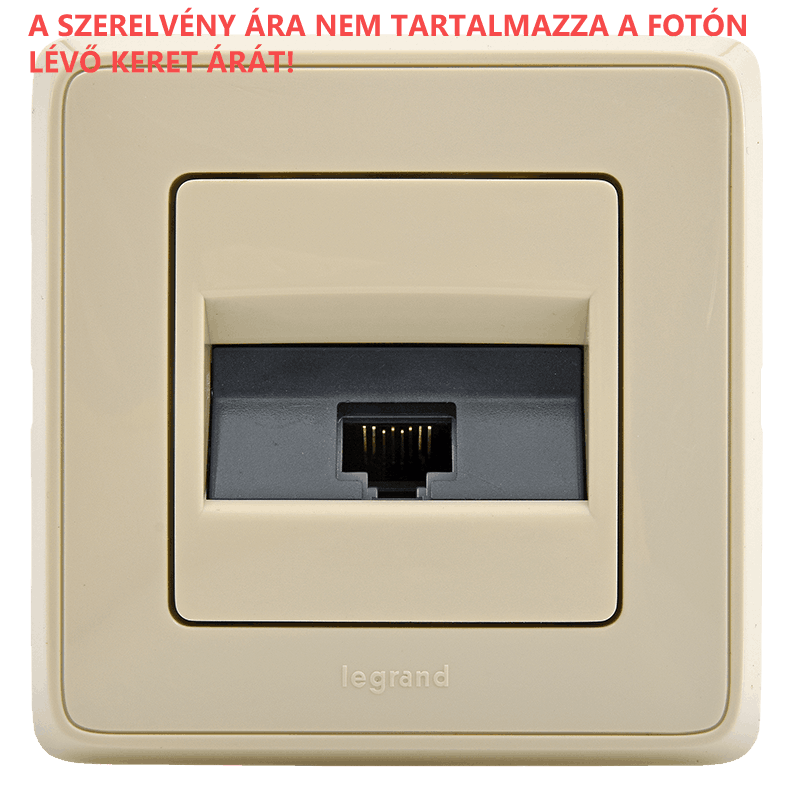 MEGSZŰNT_Legrand Cariva RJ45 Cat6 UTP süllyesztett aljzat bézs 773741