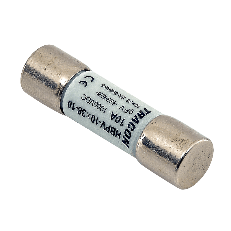 Olvadó porcelán biztosíték CH-10 10A DC 1000V hengeres kerámia betét ...