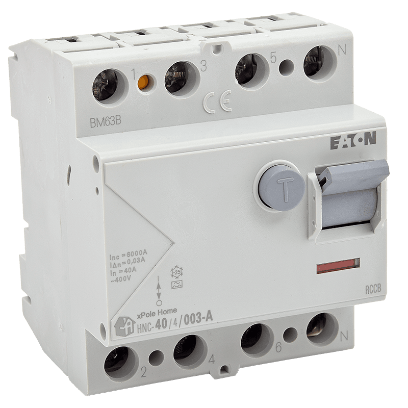 Fi relé 4P 40A 30mA 6kA (A) áramvédő kapcsoló ÁVK ÉV relé Eaton Moeller ...