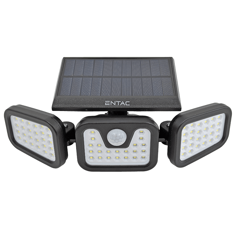 Napelemes Solar LED Reflektor Mozgásérzékelővel 15W 600lm IP65 Entac ...