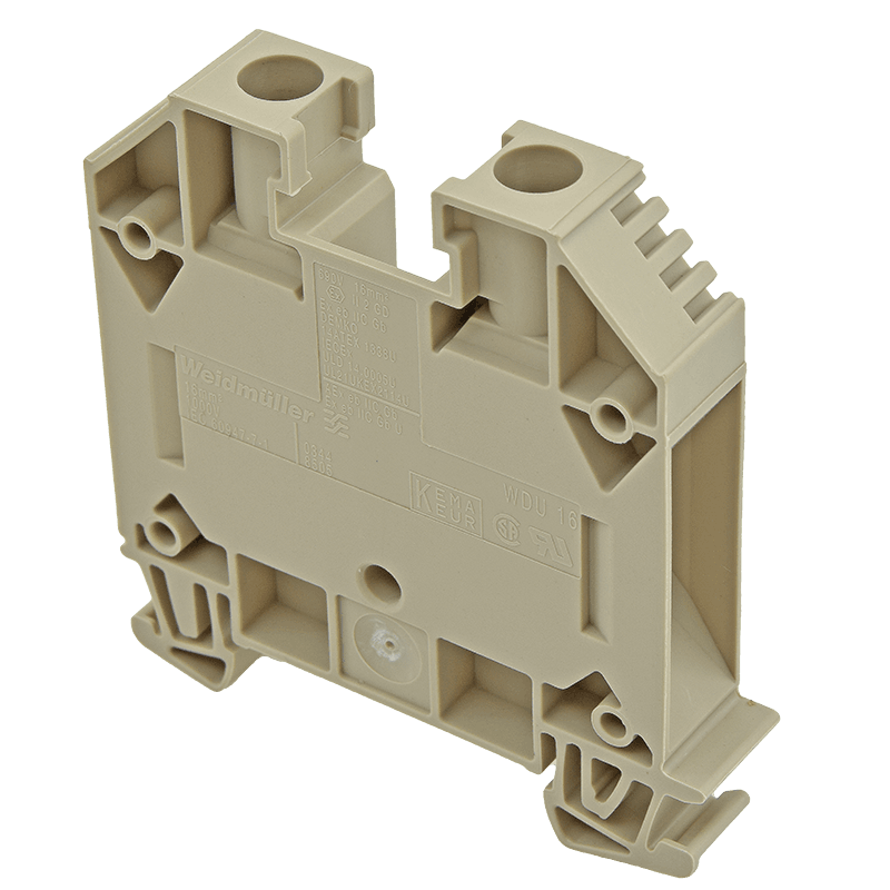 Sorkapocs 16 bézs sínre szerelhető Weidmüller WDU16 1020400000