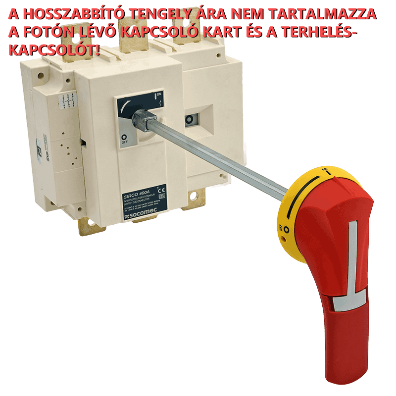 SIRCO tengely 10x10 320mm 125-630A B3-B5 terheléskapcsolóhoz 14001032