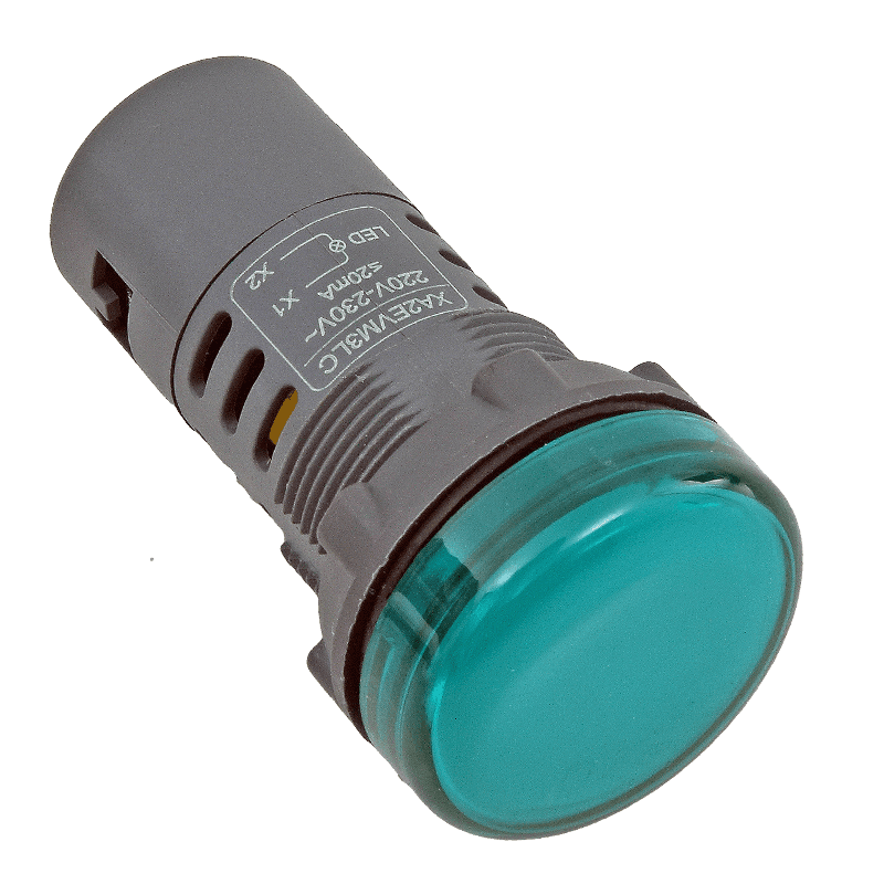 Schneider Jelzőlámpa LED 230V AC zöld D22 Harmony Easy XA2EVM3LC