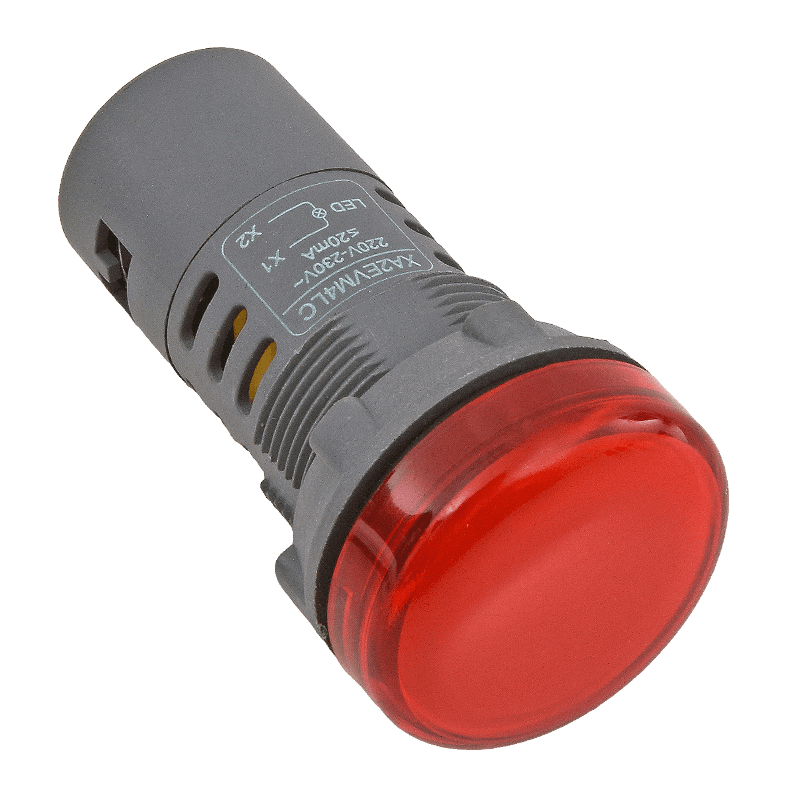 Schneider Jelzőlámpa LED 230V AC piros D22 Harmony Easy XA2EVM4LC