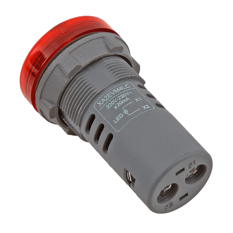 Schneider Jelzőlámpa LED 230V AC piros D22 Harmony Easy XA2EVM4LC