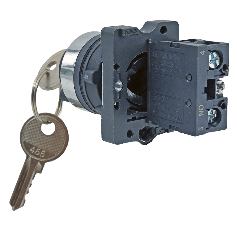 Schneider Kulcsos Választókapcsoló 2 állású 1NO D22 Harmony Easy XA2EG21