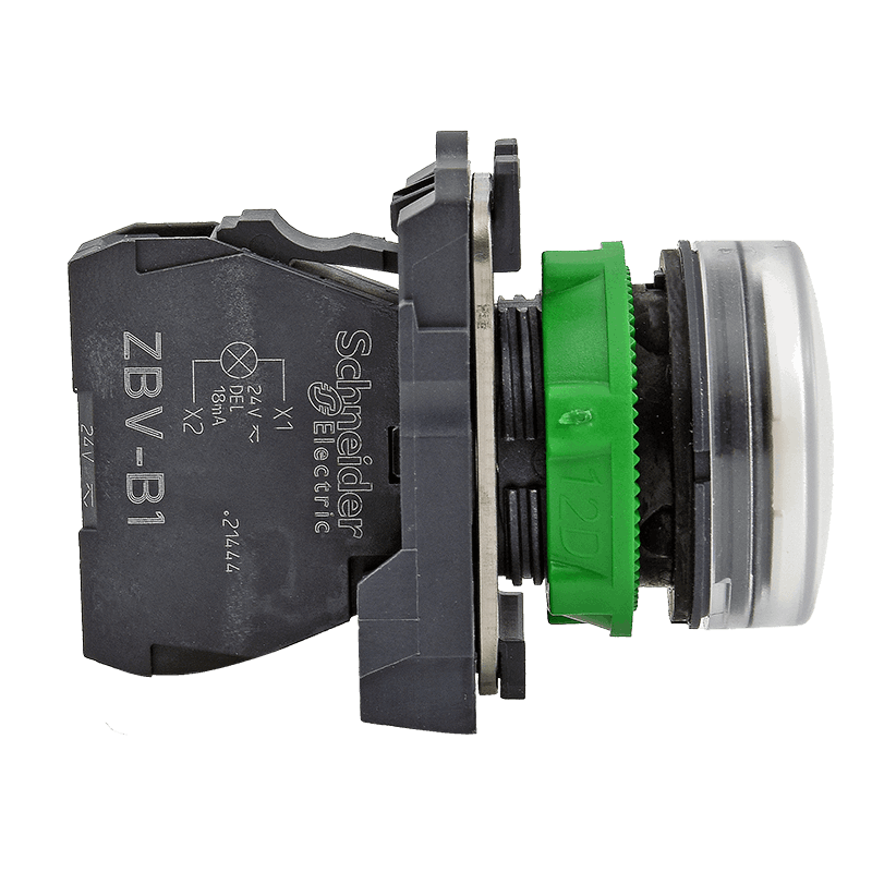 Schneider LED-es jelzőlámpa fehér 24V AC/DV D22 Harmony XB5AVB1