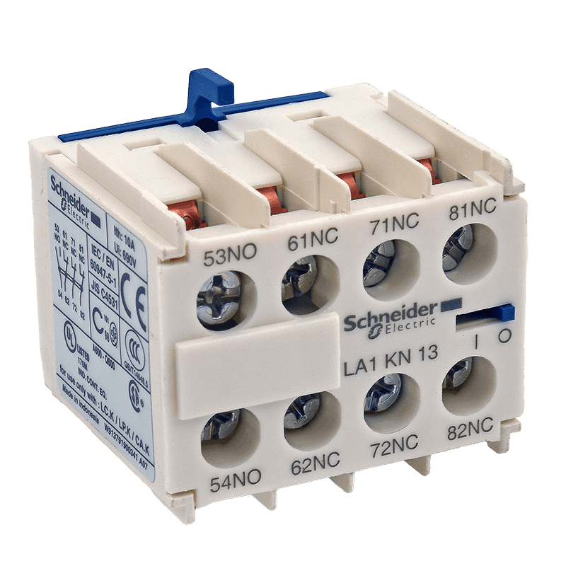 Schneider Segédérintkező LC1K kontaktorhoz 1 záró 3 nyitó 1NO-3NC LA1KN13