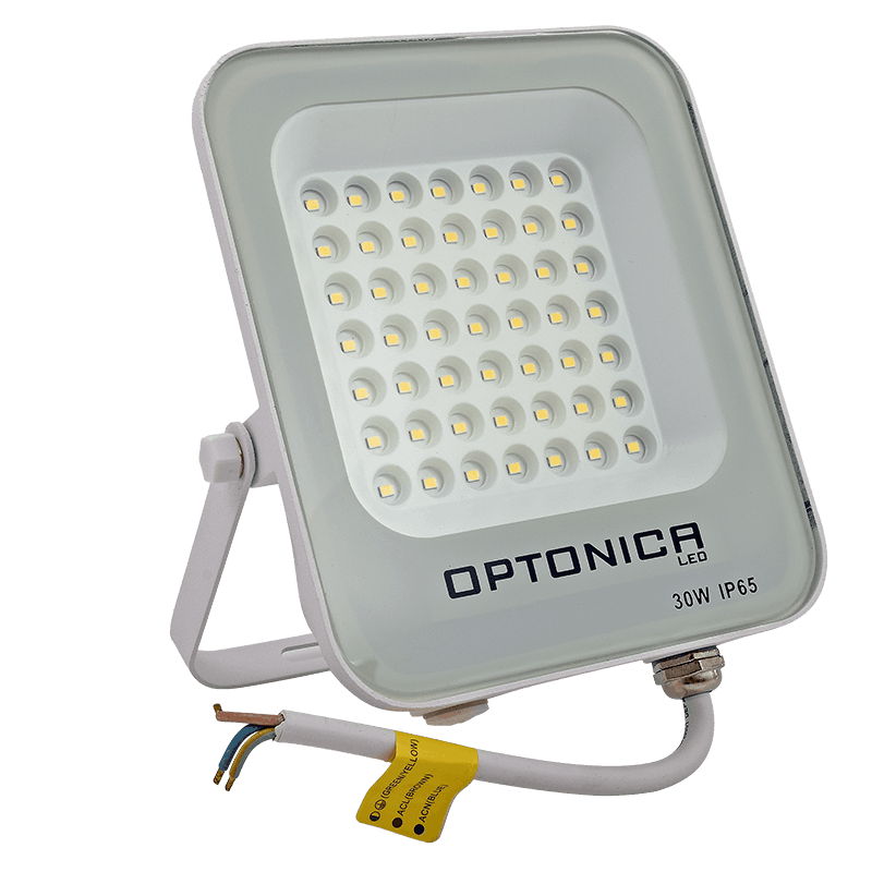 LED Reflektor 30W 6000K hideg fehér IP65 SMD Fehér Optonica FL5707 KIFUTÓ