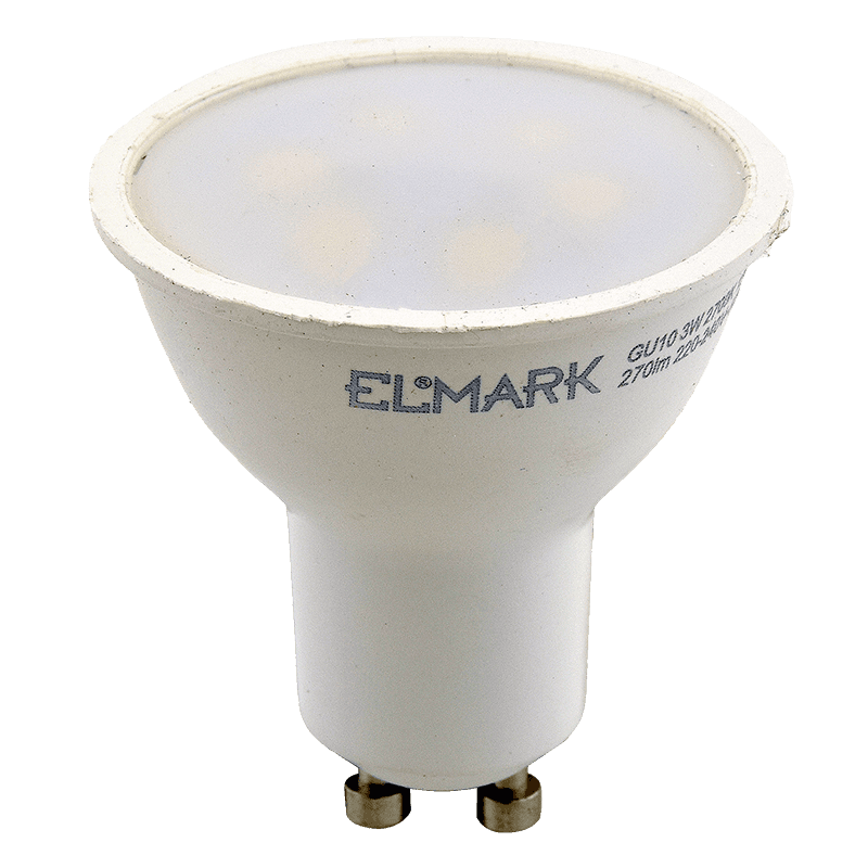 GU10 LED Spot Izzó 3W 2700K meleg fehér Elmark 99LED728