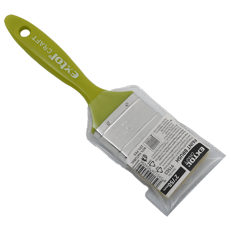 Ecset 51mm Műanyag nyelű festőecset lapos Extol Craft 91503