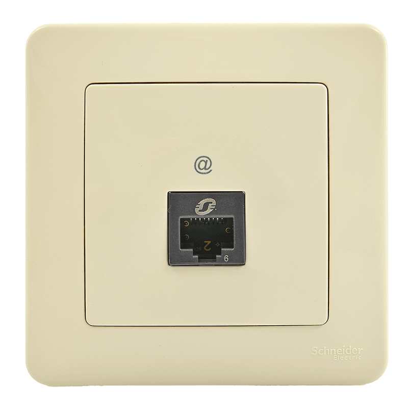 Schneider SEDNA Design RJ45 Cat6 UTP aljzat bézs SDD112461