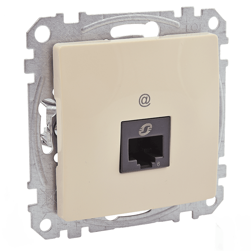 Schneider SEDNA Design RJ45 Cat6 UTP aljzat bézs SDD112461