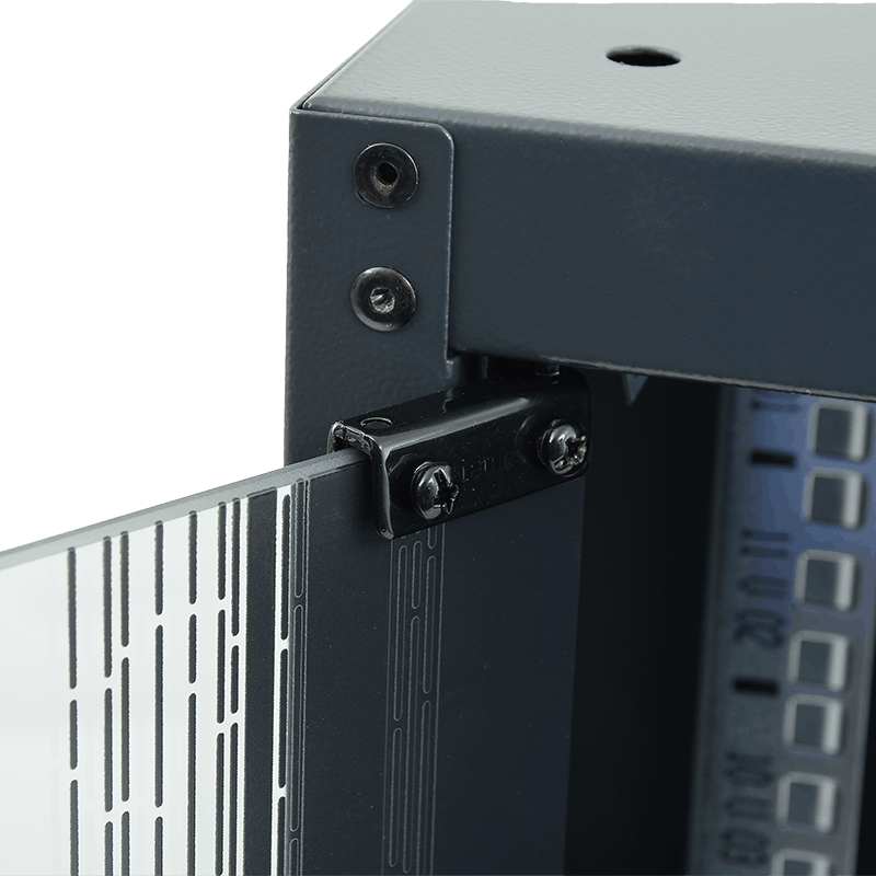 Kommunikációs fali RACK szekrény 19" 12U 620x600x400 antracit ...