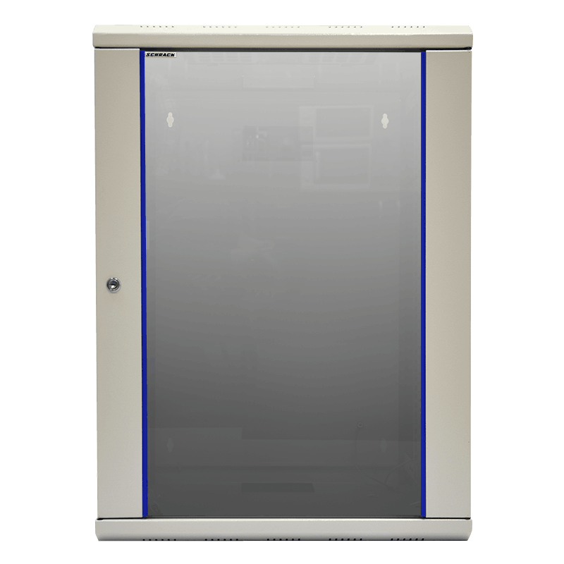 Kommunikációs fali RACK szekrény 19" 16U 824x600x450 Schrack S-RACK ...