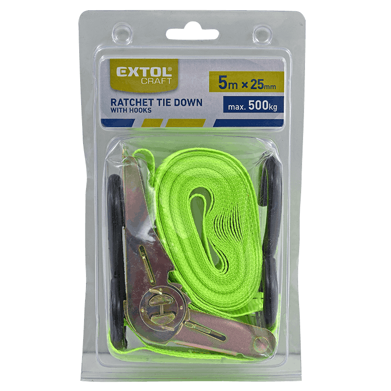 Autós rakományrögzítő gurtni spanifer 5m kampós heveder 500kg Extol ...