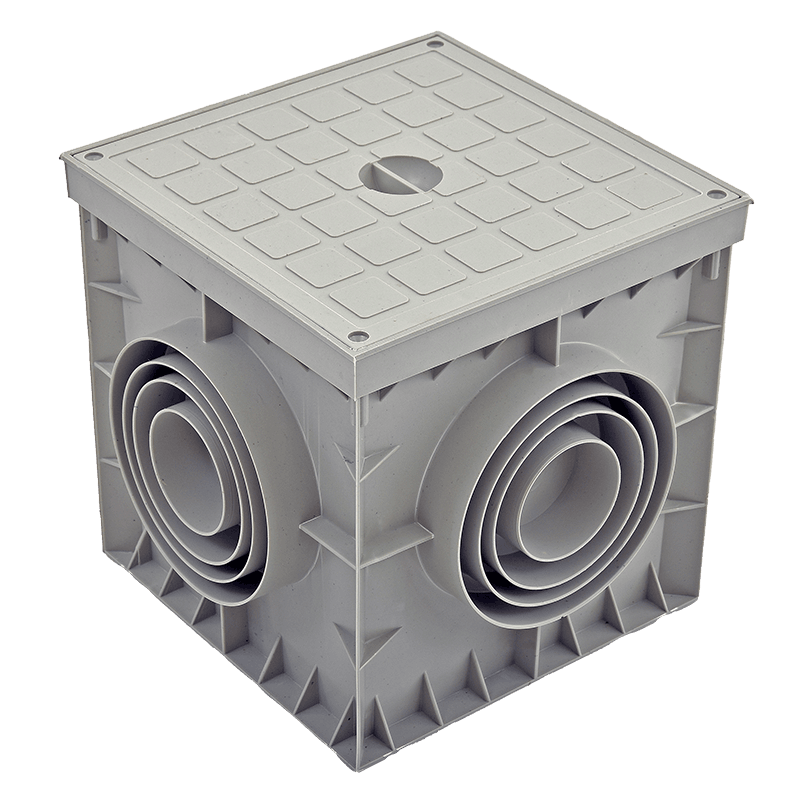 Földbe ásható kötődoboz 200x200x200mm Kábelakna doboz IP20 Elmark CP-20 8040