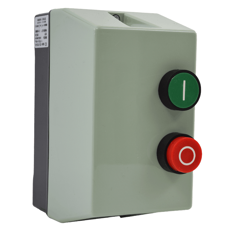 Tokozott Motorindító 7-10A 230VAC komplett motorindító kapcsoló IP44 ...