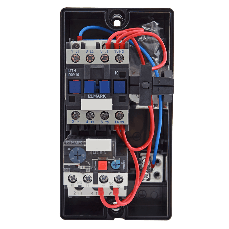 Tokozott Motorindító 7-10A 230VAC komplett motorindító kapcsoló IP44 ...