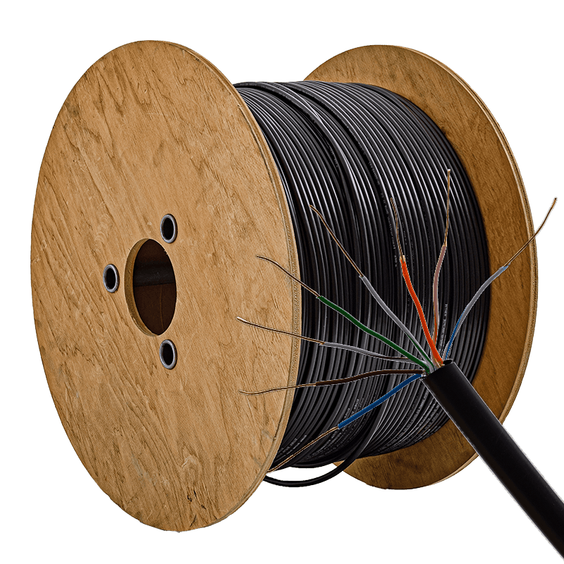 UTP internet lan kábel Cat5e (U/UTP 200MHz) PE 4x2x0,5 tömör réz ...