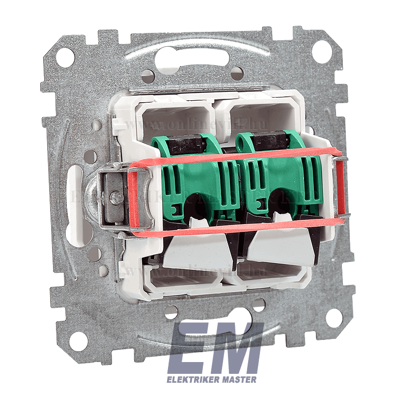 Schneider SEDNA Design RJ45 x2 Cat5e UTP dupla aljzat fehér SDD111452