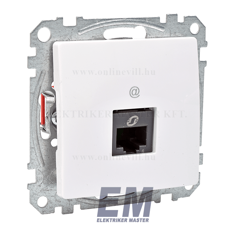 Schneider SEDNA Design RJ45 Cat6 UTP internet aljzat fehér SDD111461